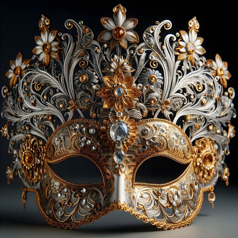 A Beautiful Mask Warm As the Sun Stock Image - Image of fantasy ...