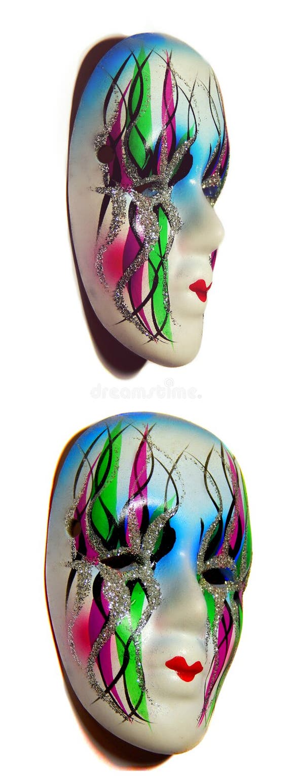 Beautiful Masquerade Masks Isolated Stock Image - Image of celebration ...