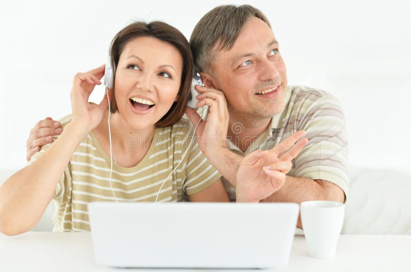 Hillbilly Wife Dancing with Annoyed Husband Stock Image - Image of ...