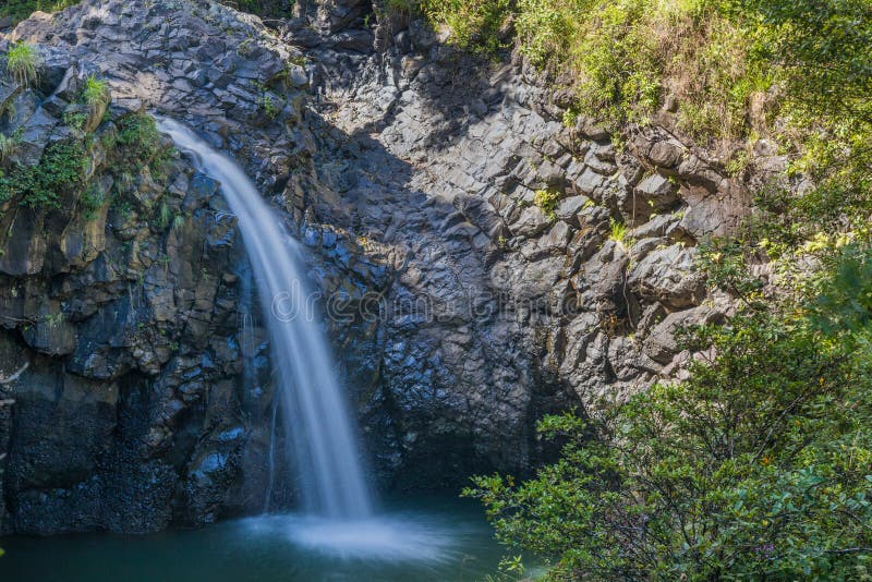 Beautiful Maui Waterfall stock image. Image of outdoors - 107444089