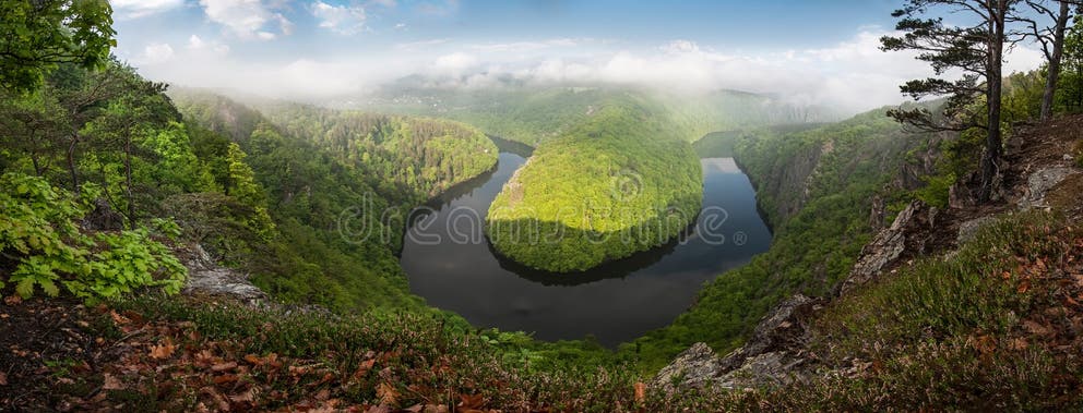 Beautiful Meander stock image. Image of current, adventure - 26352031