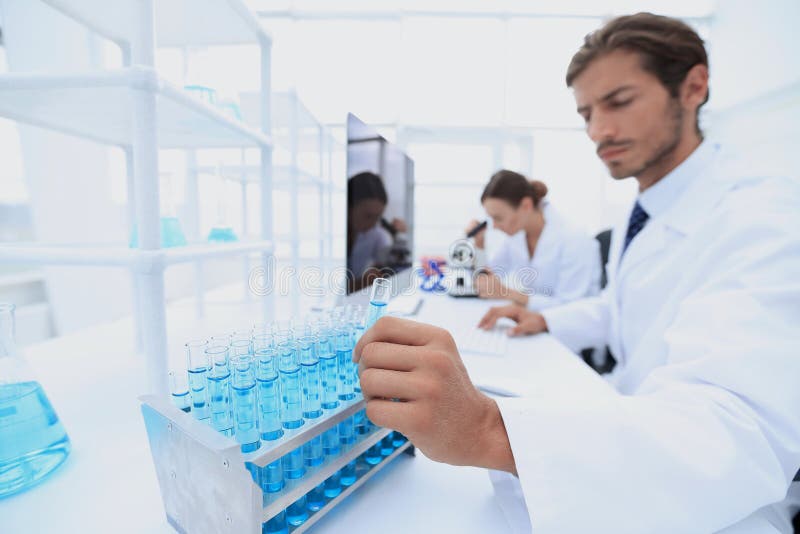 Group of Students Carried Experiment Stock Photo - Image of development ...