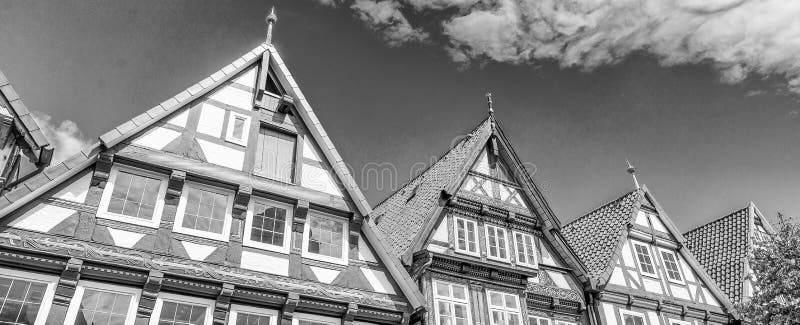 Beautiful Medieval Buildings of Celle, Germany Stock Image - Image of ...