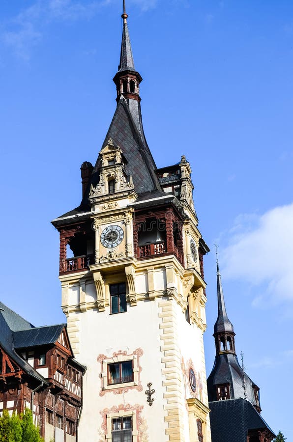 Beautiful Medieval Castel Tower in Romania Stock Image - Image of view ...