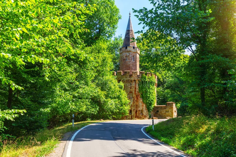 Beautiful Medieval Castle in the Forest of Germany Stock Photo - Image ...