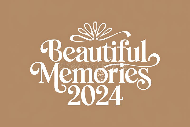 Beautiful Memories Two Thousand Twenty Four Stock Illustration ...