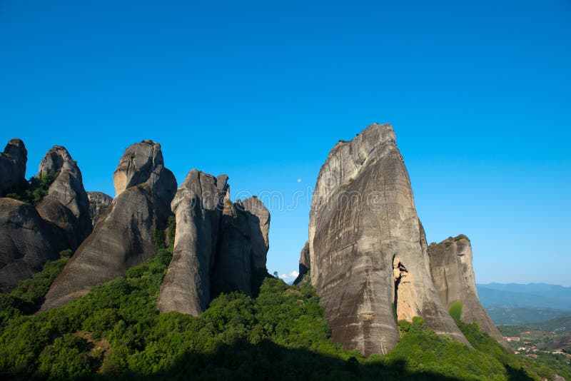 Beautiful meteora stock image. Image of famous, holiday - 3475499