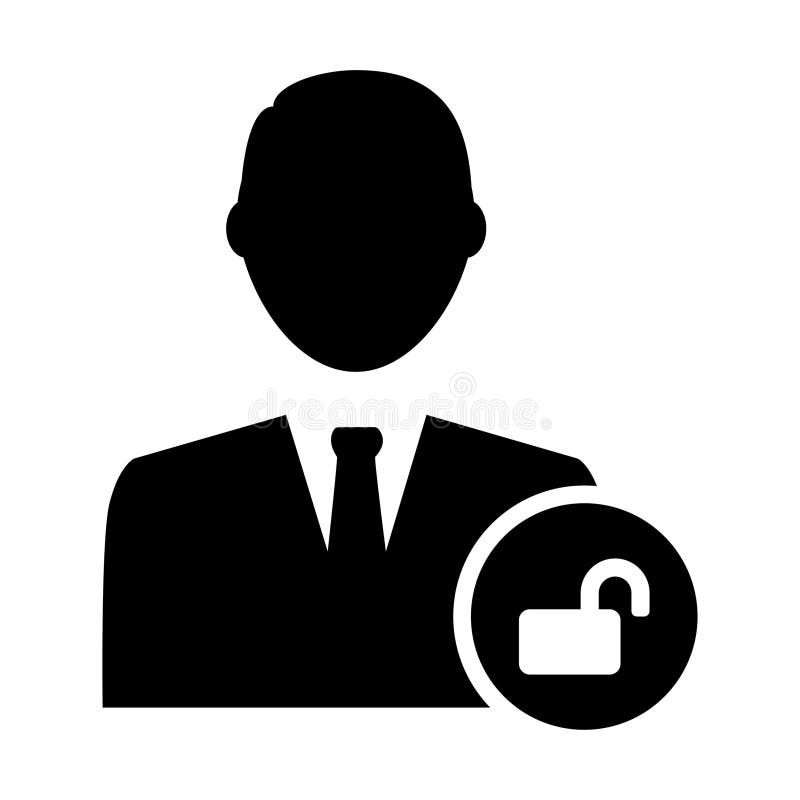 Account Unlock Icon stock vector. Illustration of open - 274597548