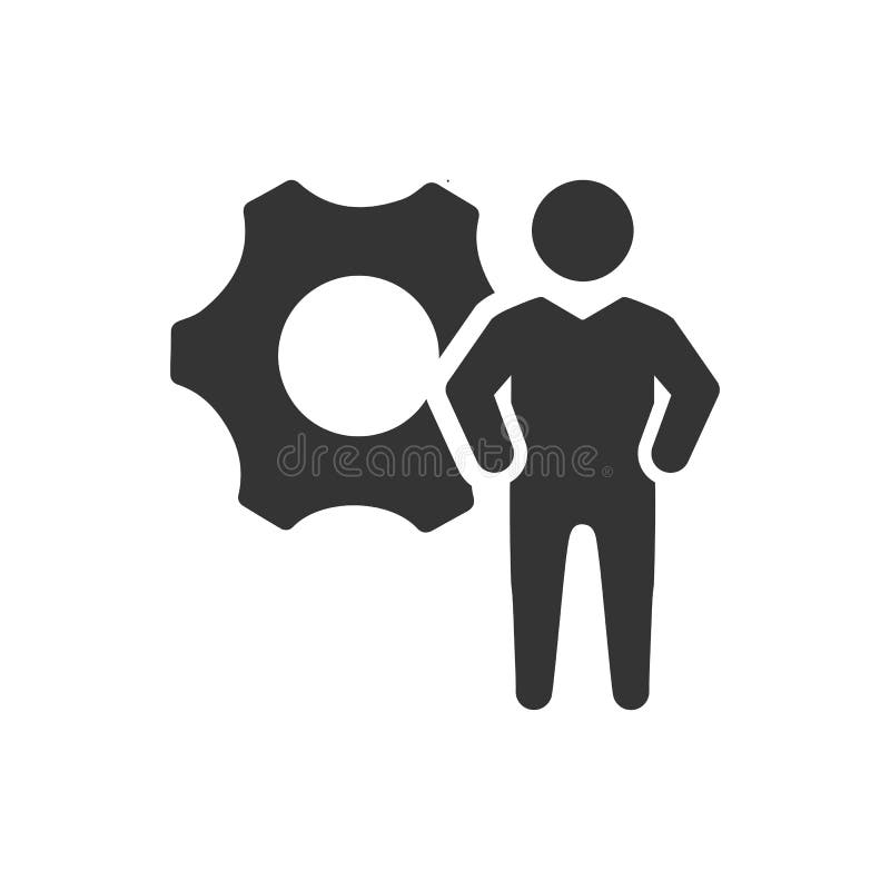 Admin Icon in Trendy Design Style. Admin Icon Isolated on White ...