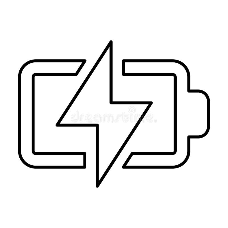 Battery charging icon stock vector. Illustration of meticulously ...