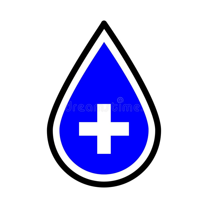 Blood Icon stock vector. Illustration of medic, drop - 341236549