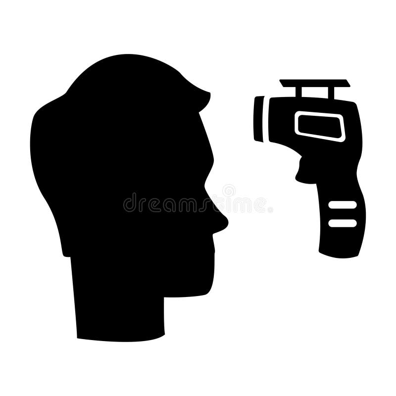 Body Temperature Check Icon Stock Vector - Illustration of check ...