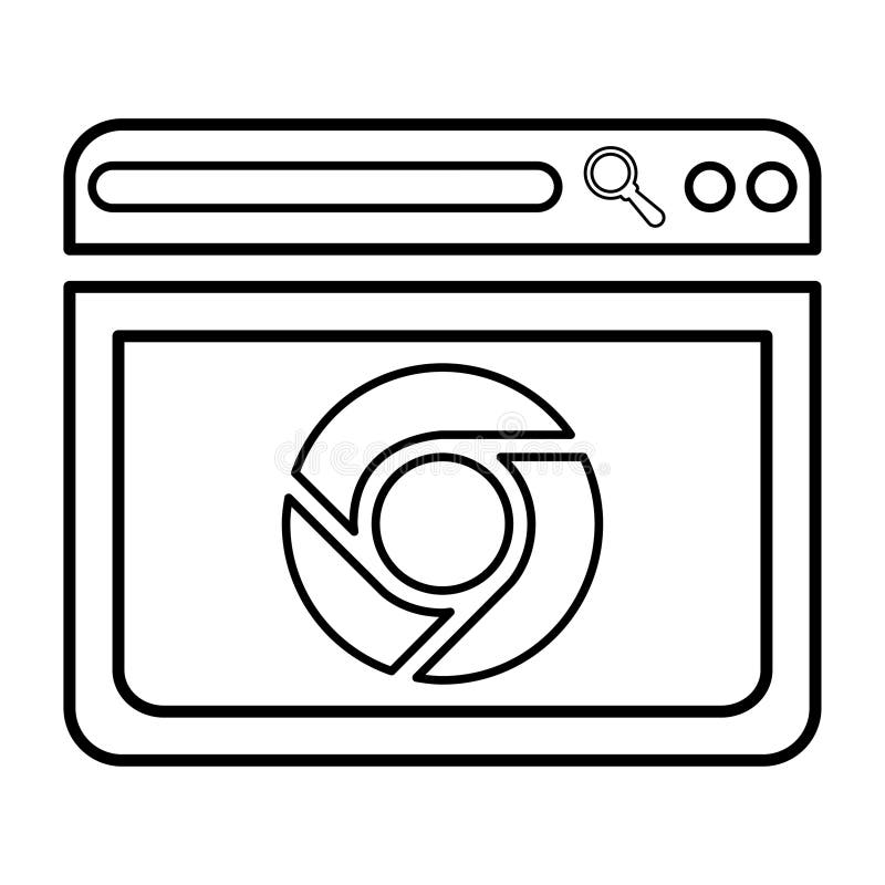 Google Chrome Logo Outline Stock Illustrations – 39 Google Chrome Logo ...
