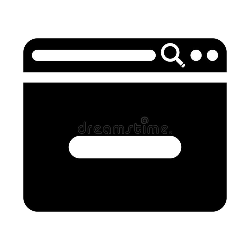 Browser Delete Icon stock vector. Illustration of icon - 274598006