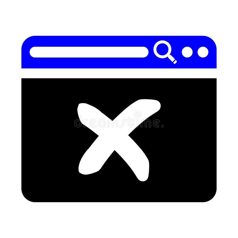 Browser Error Icon stock illustration. Illustration of website - 274597901 Browser Error Icon stock illustration. Illustration of website - 274597901