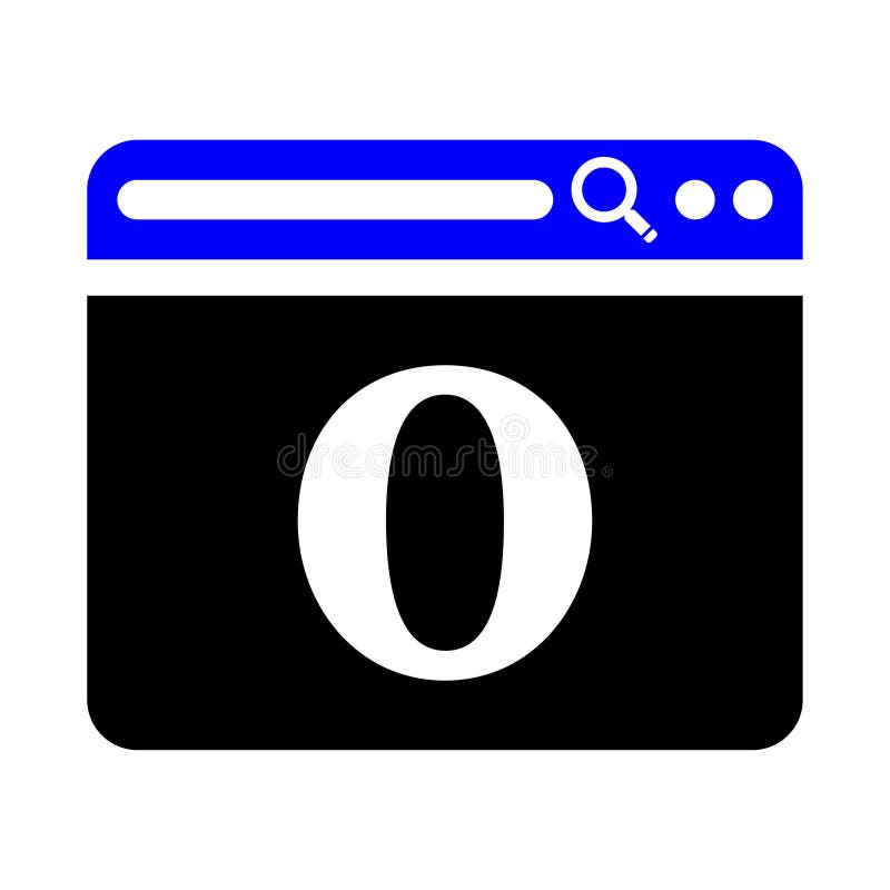 Browser Opera Icon stock vector. Illustration of symbol - 274597943