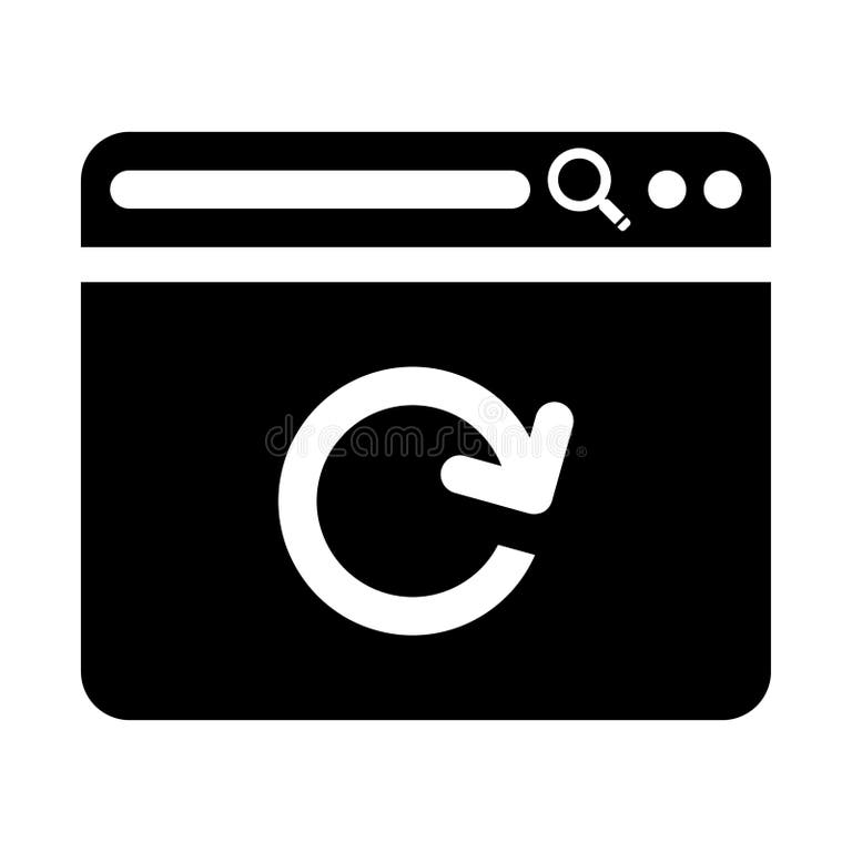 Browser Refresh Icon stock vector. Illustration of internet - 274598033