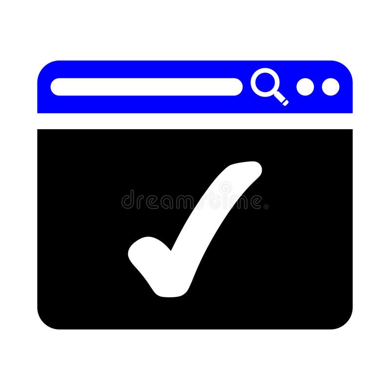 Browser Secure Icon stock vector. Illustration of symbol - 274597886