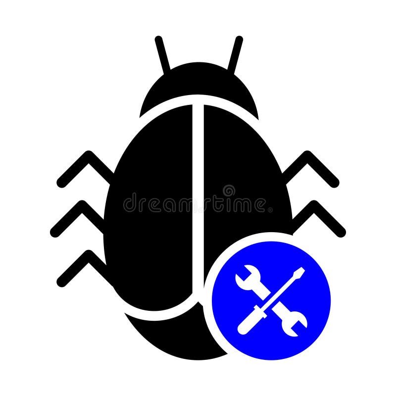 Bug Fix Icon stock vector. Illustration of sign, symbol - 358759589