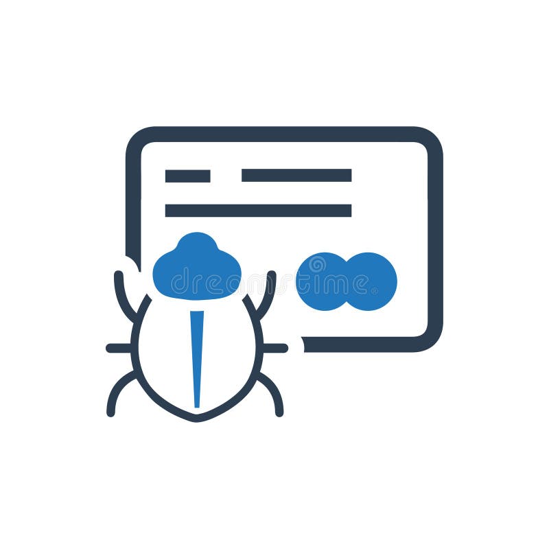 Bug fix icon stock vector. Illustration of credit, icon - 111770065