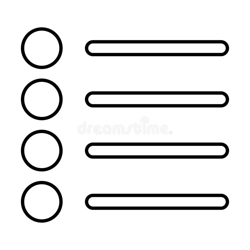 Bullet List Icon Stock Illustrations – 1,897 Bullet List Icon Stock ...