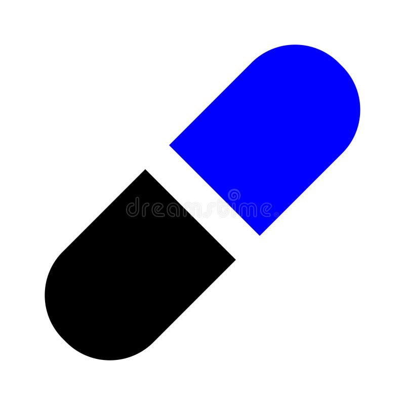 Capsule Icon stock vector. Illustration of tablet, symbol - 240888165