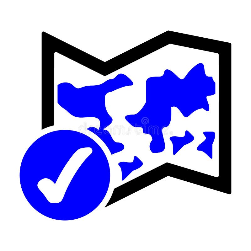 Check in Map Icon stock vector. Illustration of beautiful - 270575407