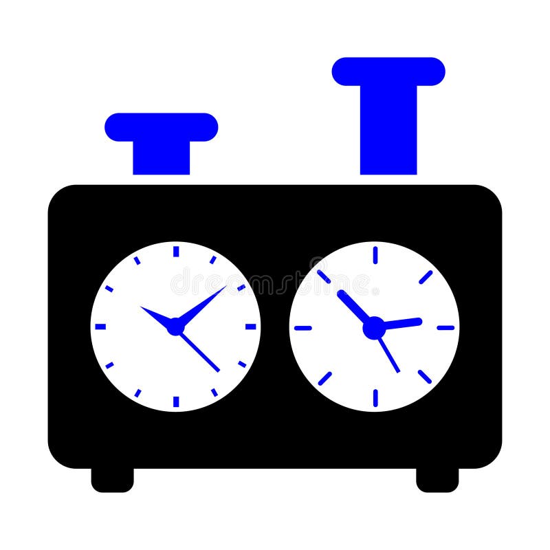 Chess Clock Icon stock vector. Illustration of game - 291886427