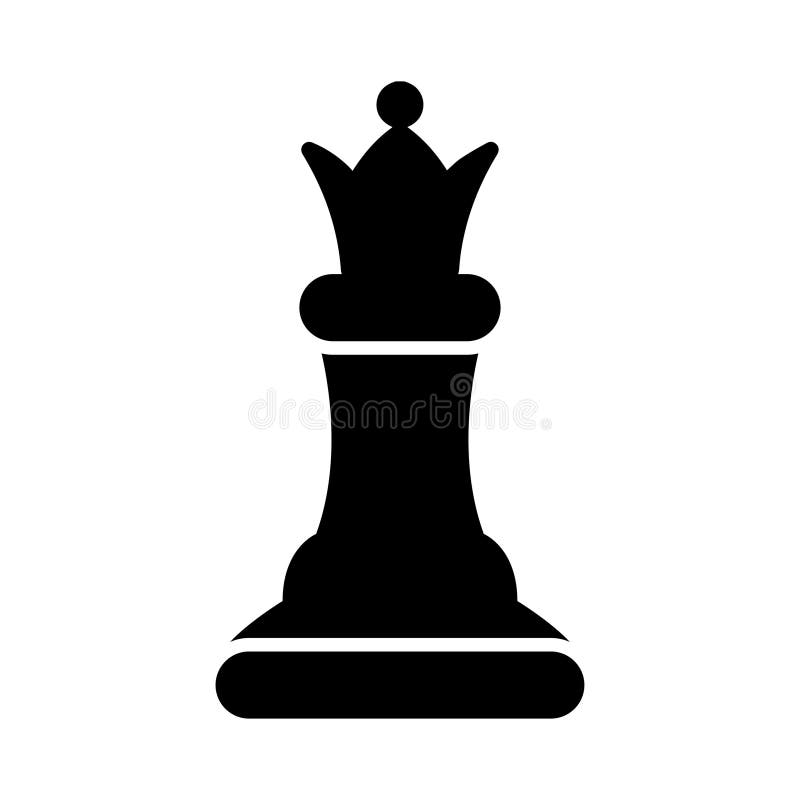 Chess Queen Icon stock vector. Illustration of vector - 308138768
