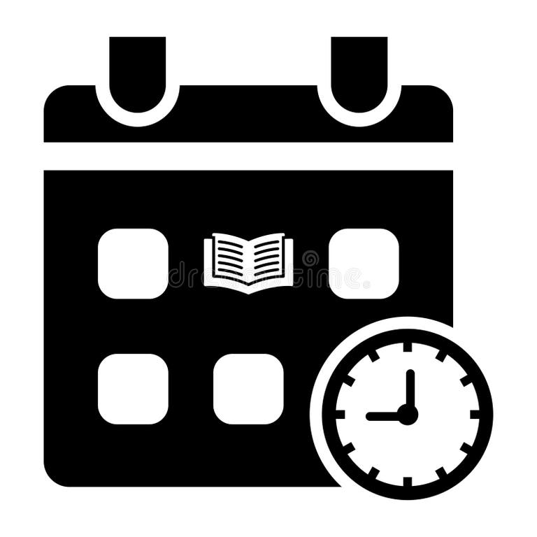 Class Schedule Icon stock vector. Illustration of appointment - 270576925