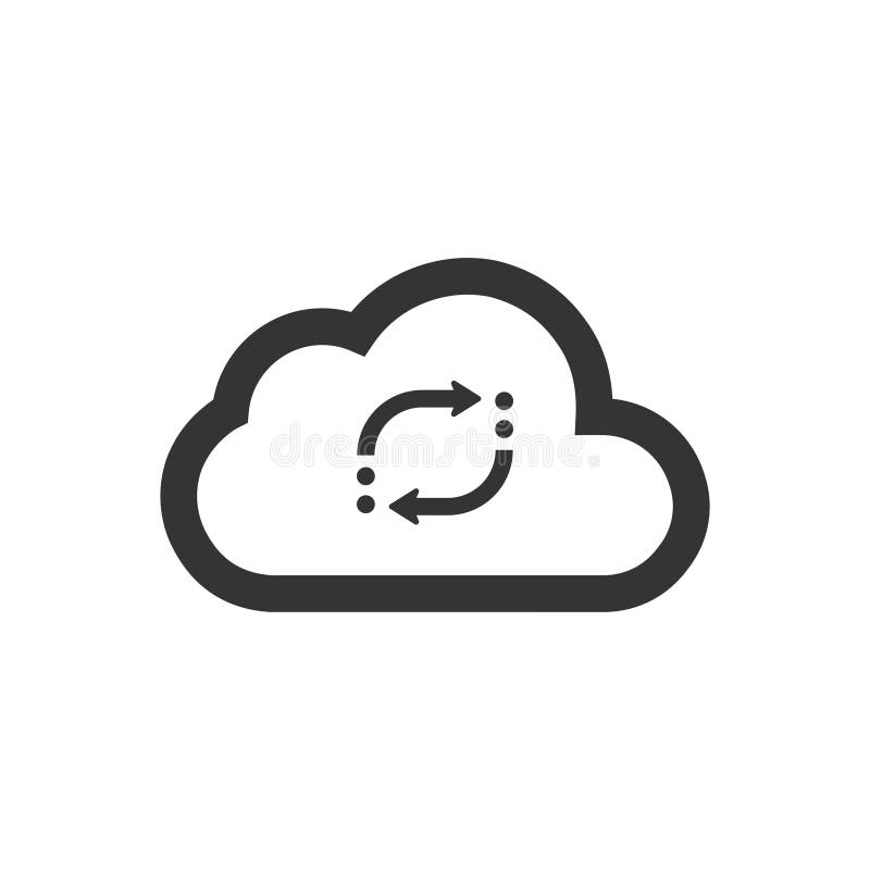 Cloud update icon stock vector. Illustration of reload - 111770055