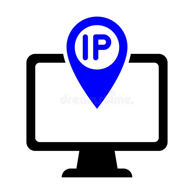 Computer Ip Address Icon stock vector. Illustration of location - 366374096