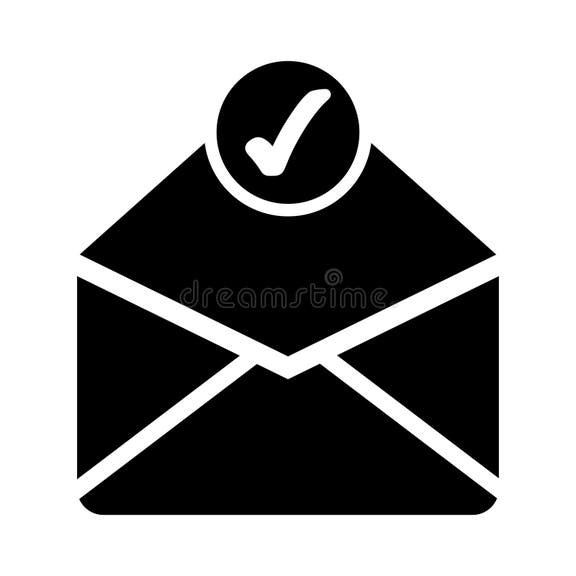 Confirmation Email Icon stock vector. Illustration of sign - 358761186