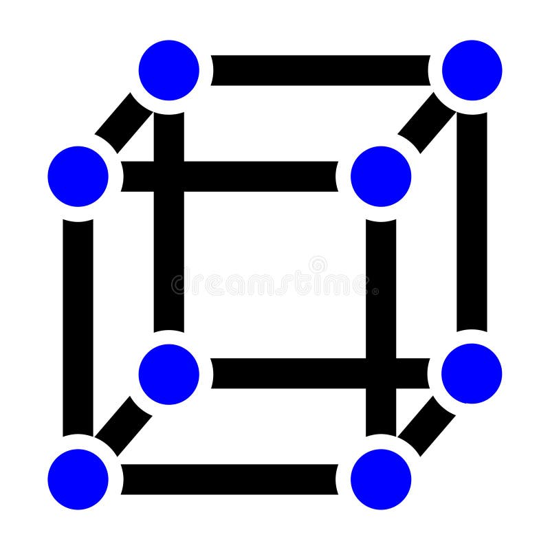 Cube Math Icon stock illustration. Illustration of cube - 250345179