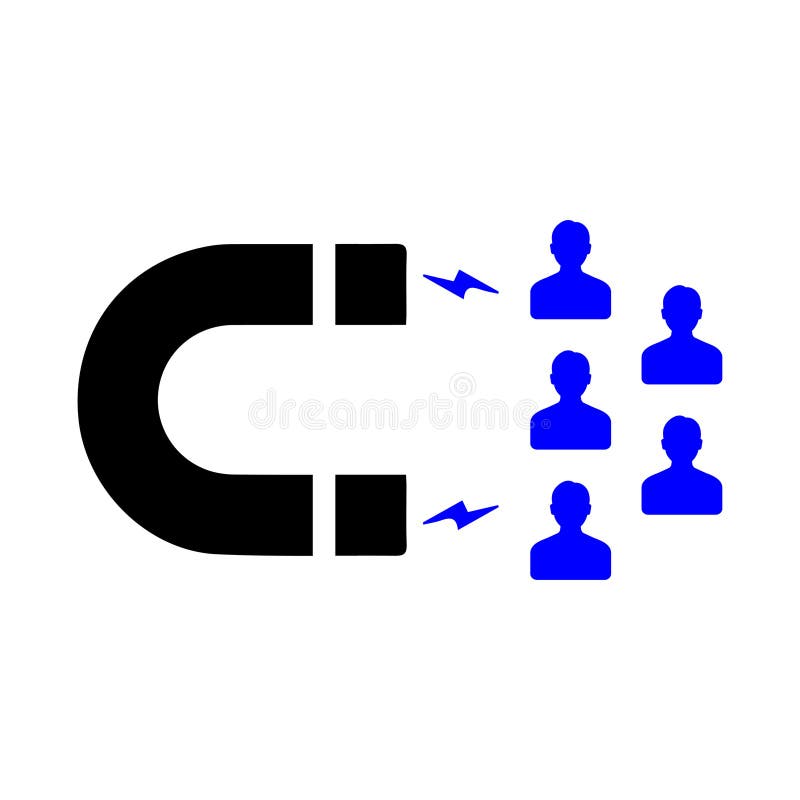 Customer Attraction Icon stock vector. Illustration of icon - 366375494
