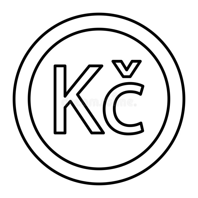 Denar Icon Coin stock vector. Illustration of trade - 255945034