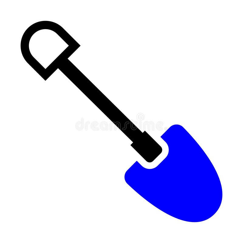 Digging Shovel Icon stock illustration. Illustration of bangladesh ...