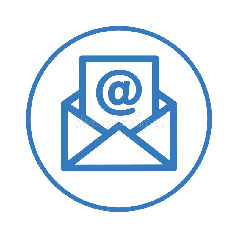 Email, Open Mail, New Email Icon Stock Illustration - Illustration of ...