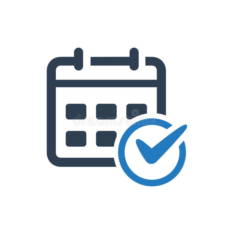 Event Schedule Icon stock illustration. Illustration of calendar ...