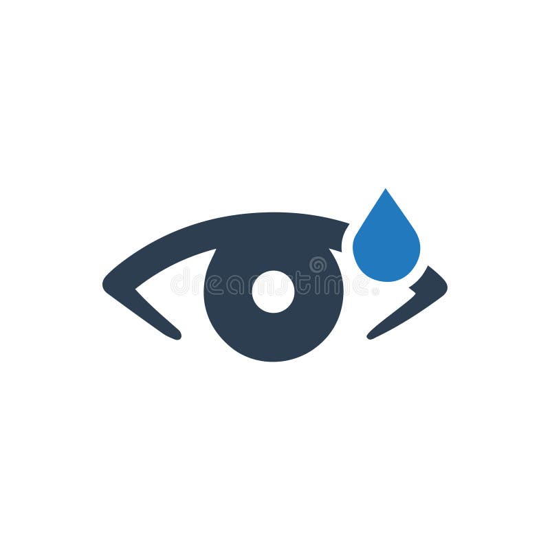 Eye Tear Icon stock vector. Illustration of symbol, optometry - 111167928