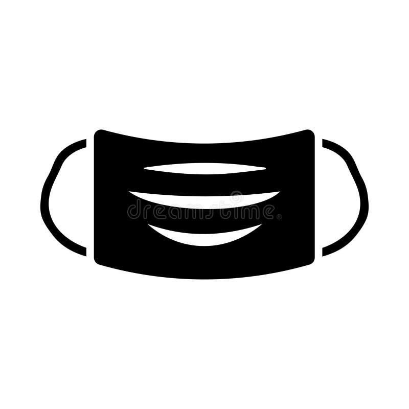 Face Mask Icon stock vector. Illustration of health - 341236741