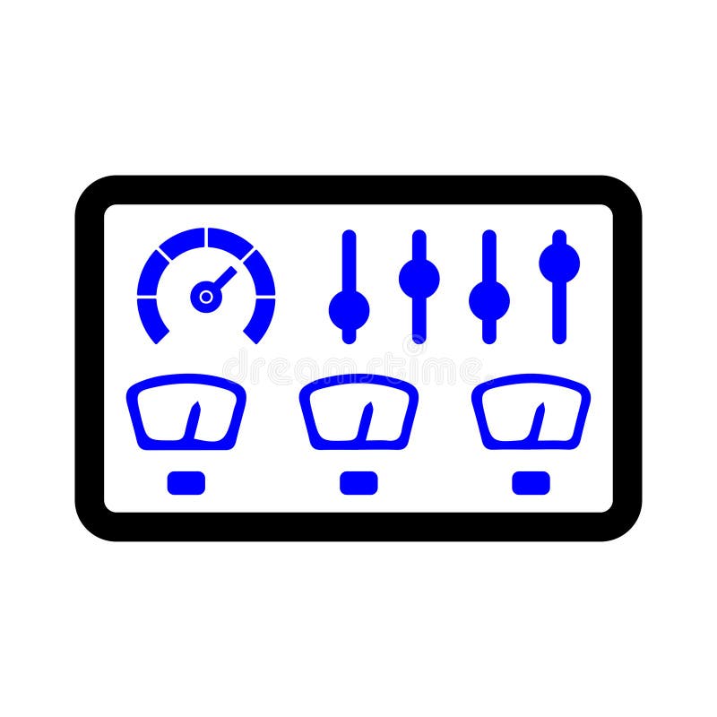 Factory Control Panel Icon stock vector. Illustration of beautiful ...