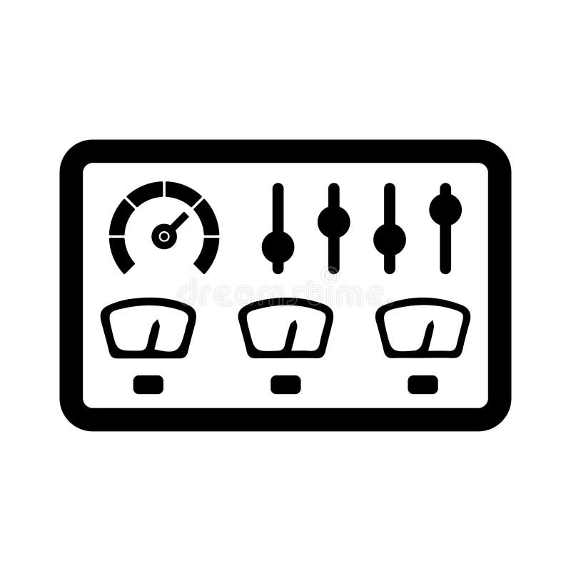 Factory Control Panel Icon stock vector. Illustration of sign - 346920119