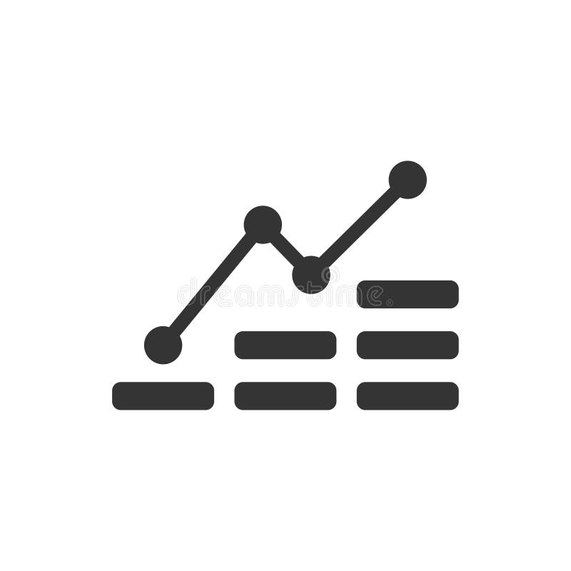 Financial Analysis Icon stock vector. Illustration of graph - 120047927
