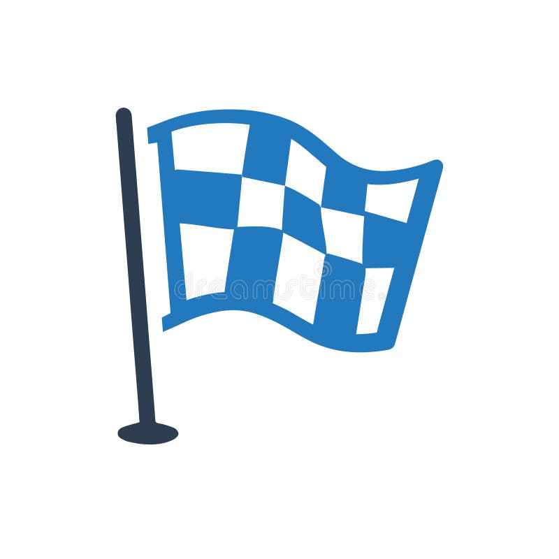 Finish Flag Icon stock vector. Illustration of race - 120821519
