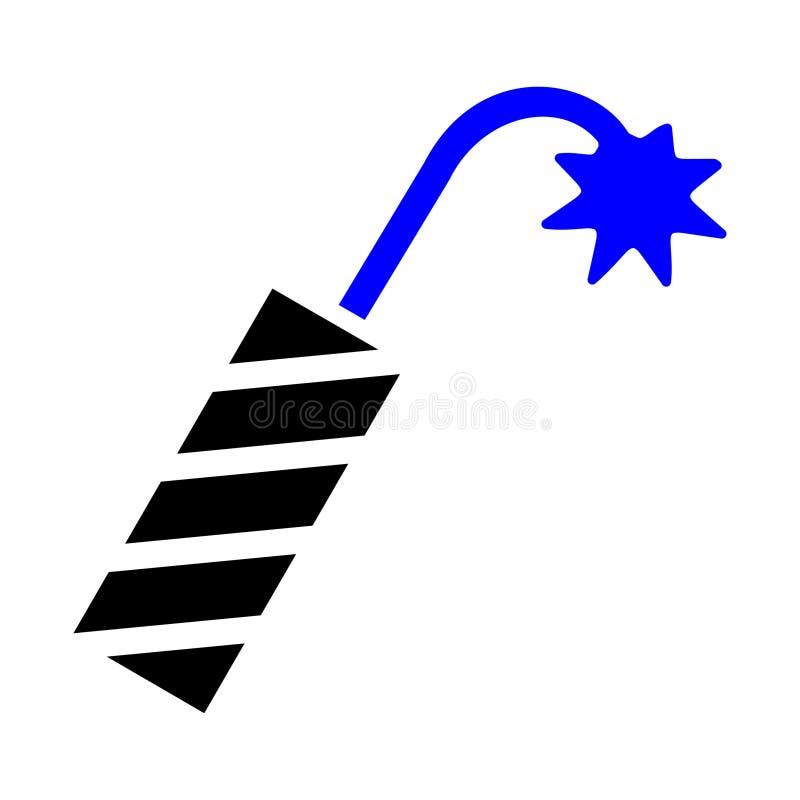 Fire Cracker Icon stock vector. Illustration of symbol - 346920354