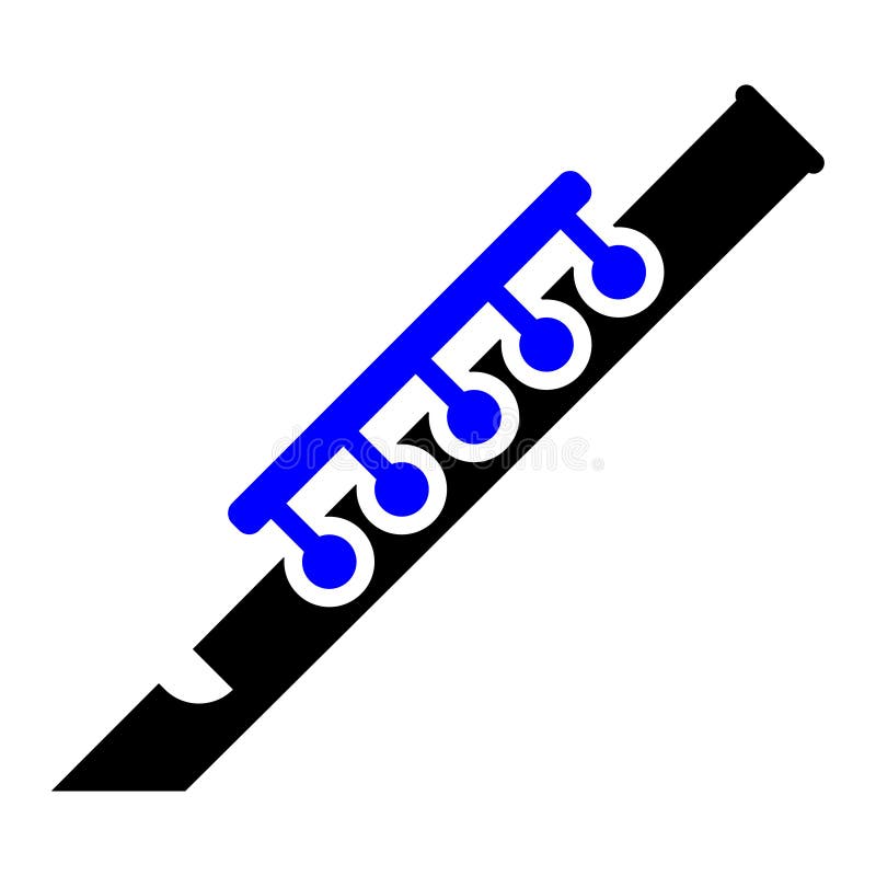 Flute Icon stock vector. Illustration of piccolo, fipple - 250340417