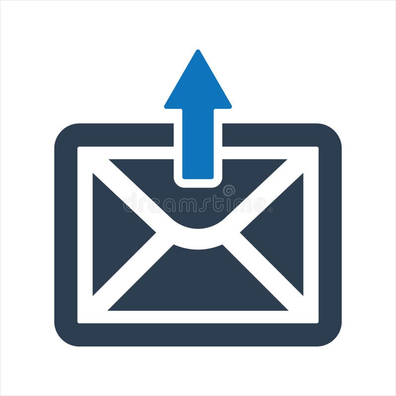 Forward Email Icon. Send Message Icon Stock Vector - Illustration of ...