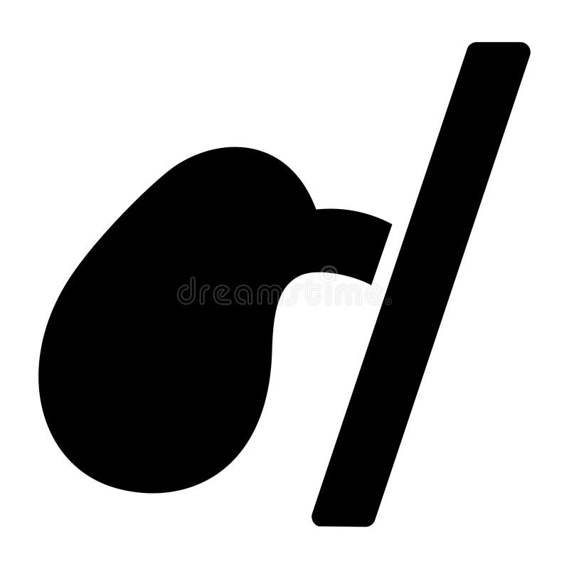 Gallbladder Vector Icon stock illustration. Illustration of sign ...