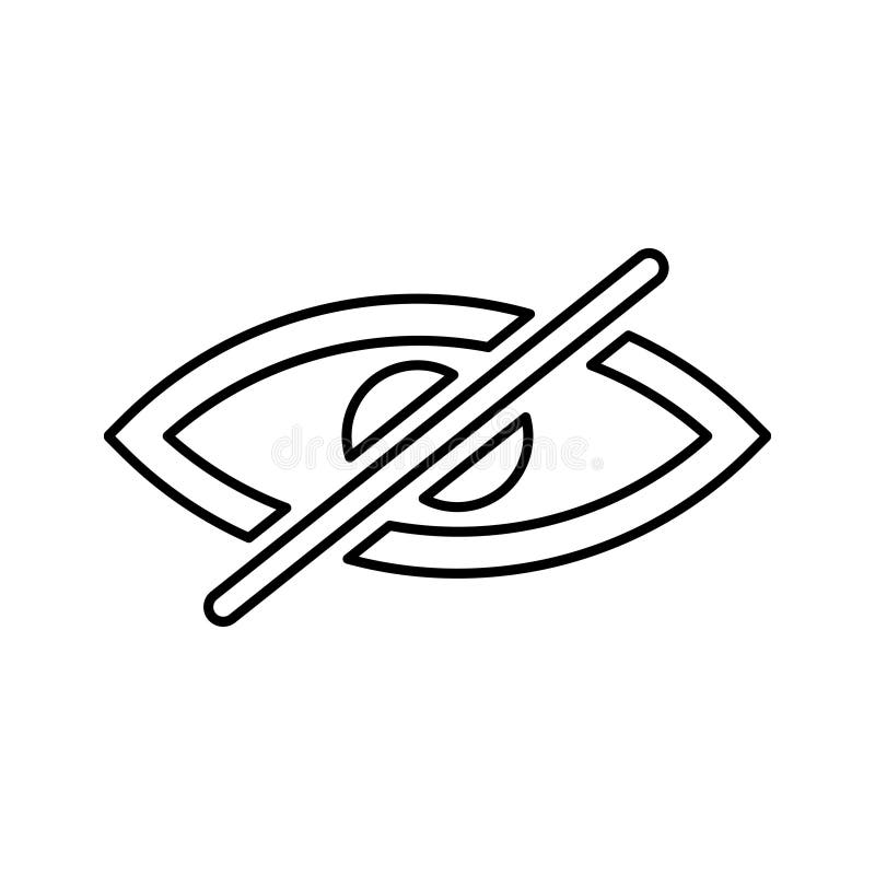 Hide Icon in Different Style. Hide Vector Icons Designed in Outline ...